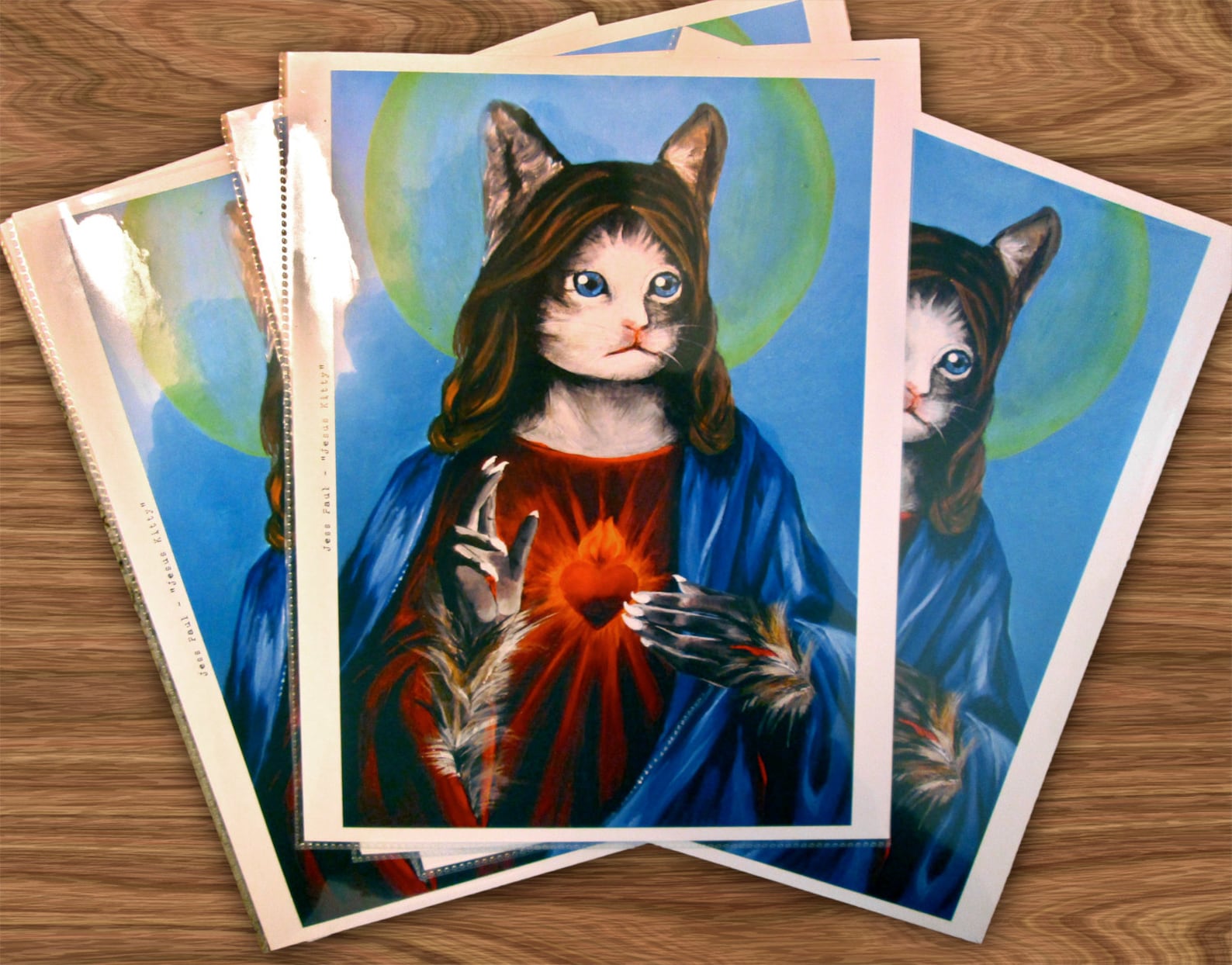 Jesus Kitty POSTER / Funny Cute Religious Easter Catholic Cat - Etsy