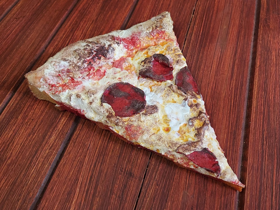 Pepperoni Pizza Slice PROP or HEADBAND Flexible Fake Food Stage Movie ...