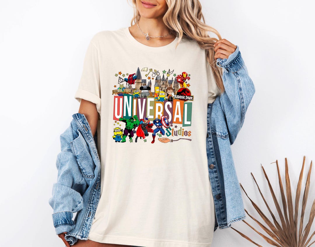 Universal Studios Retro Epic Universe Shirt, Universal Characters ...