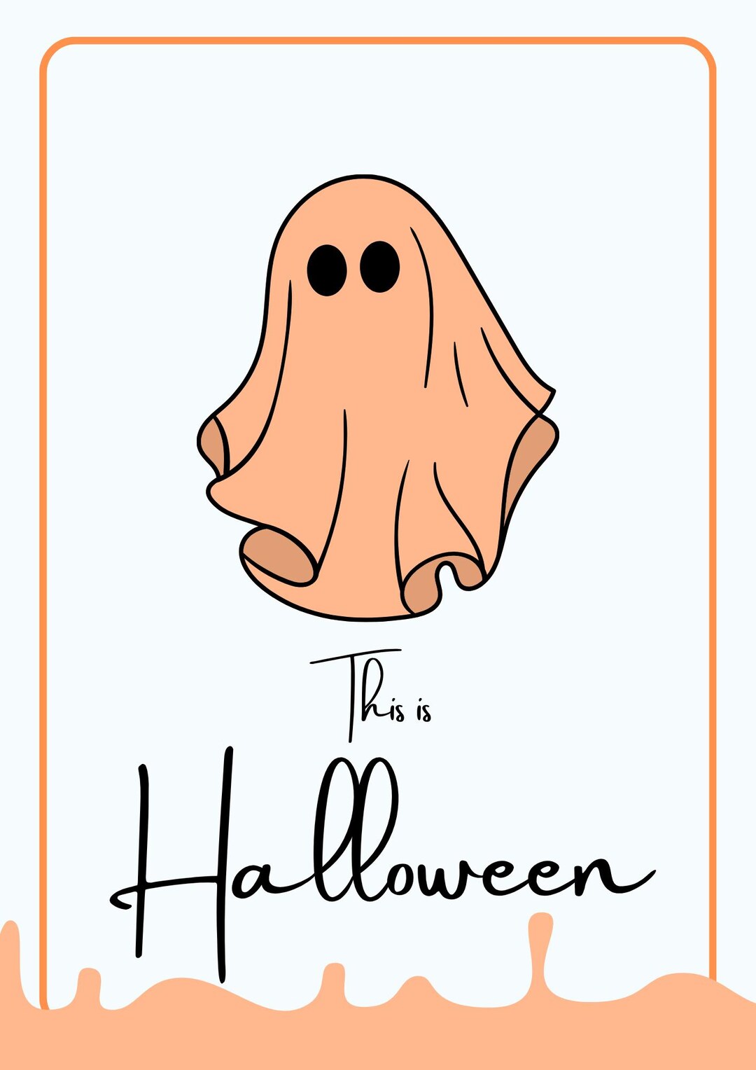Spooky Halloween Printable Poster – 2 Designs – Instant Download A3/A4 ...