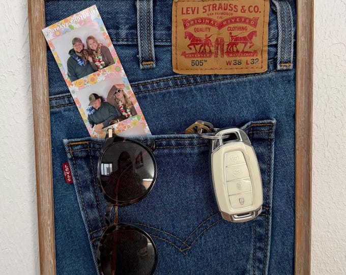 Framed Denim Pocket | Denim Catch All | Levi - Etsy