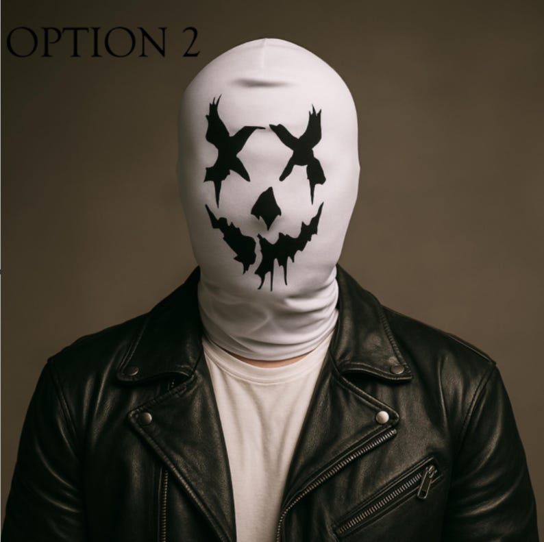 Rorschach Moving Inkblot Mask – Handmade Full Face Cosplay & Costume ...