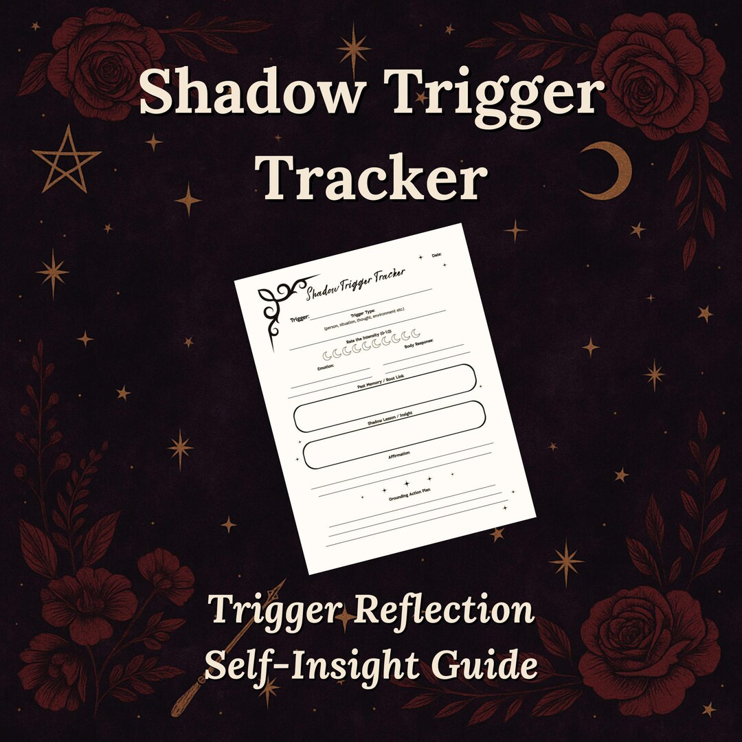 Shadow Work Trigger Tracker Printable | Emotional Trigger Worksheet PDF ...