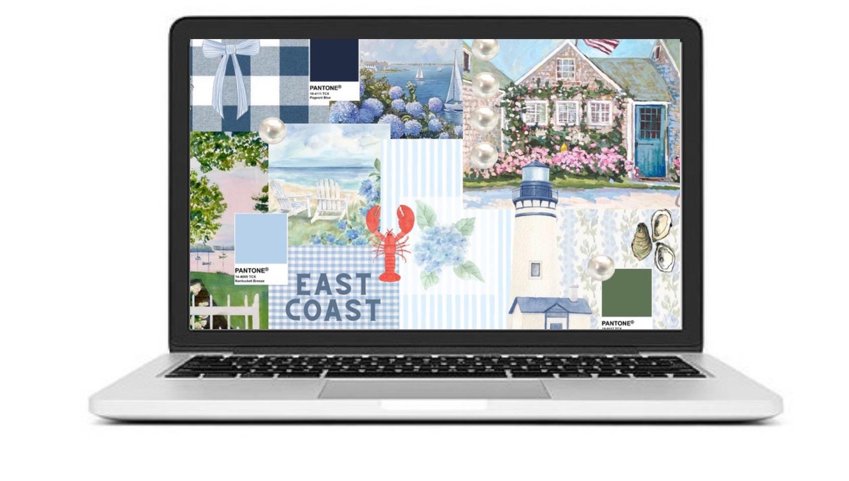 East Coast Theme Desktop Wallpaper - Etsy