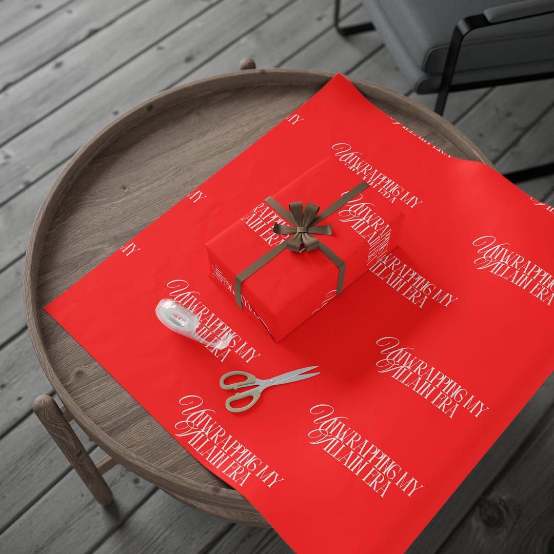 Villain Era Wrapping Paper, Gen Z Gift Wrap - Etsy