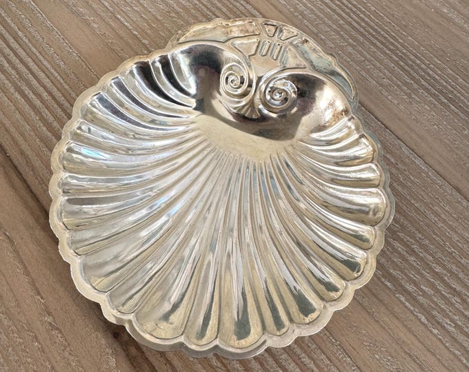 Clam Shell Dish, Metal, Vintage - Etsy