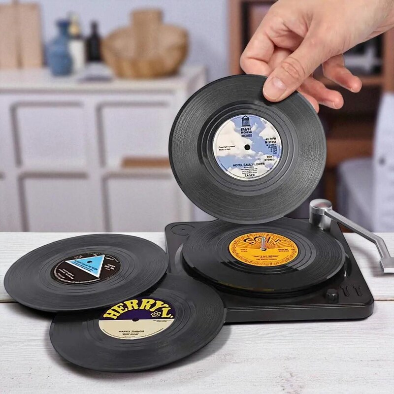 Vinyl Coasters - Etsy