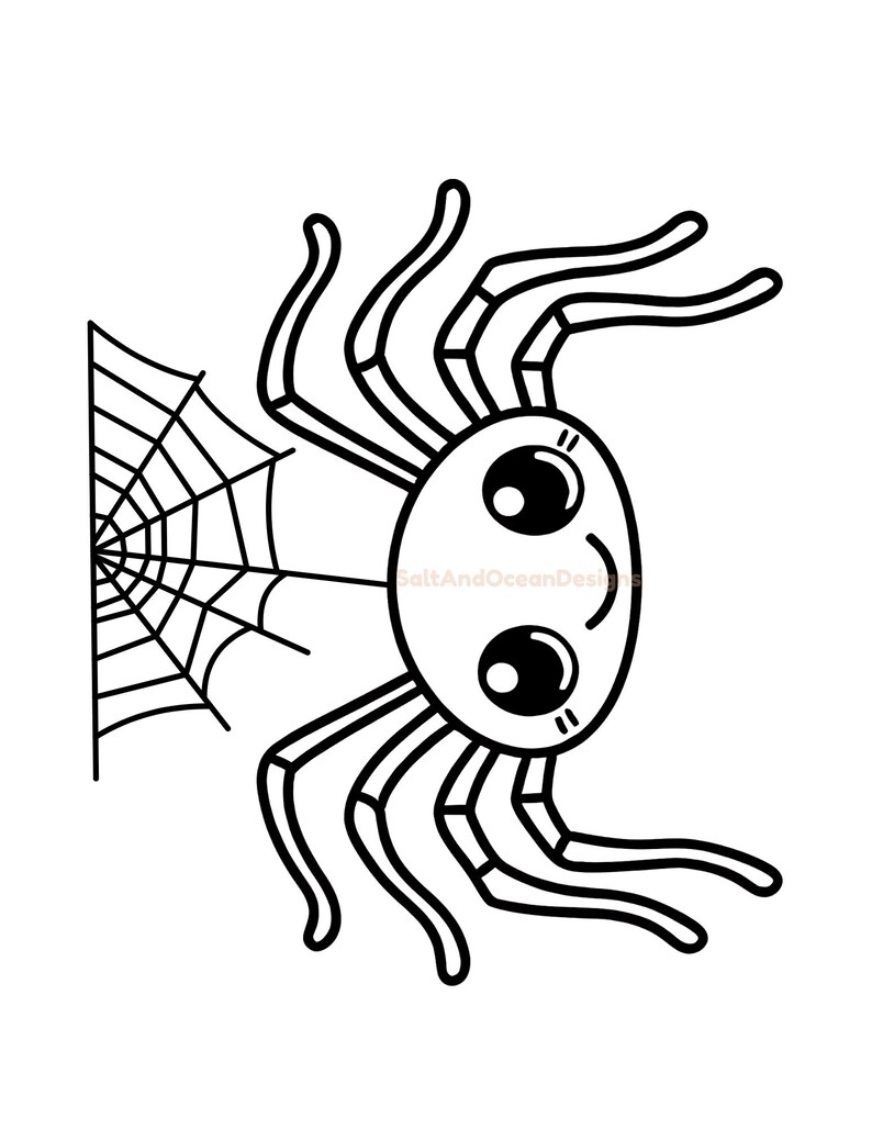 Easy Halloween Coloring Pages for Toddlers (digital Download) - Etsy