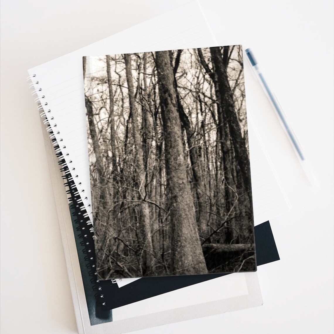 Cypress Forest School Notepad Goth Doodle Pad 6x8 Spiral - Etsy