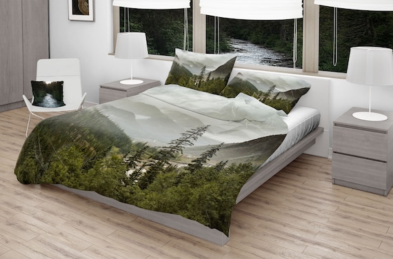 Mountain Valley Scenic Duvet Cover Colorado Nature Bedding | Etsy