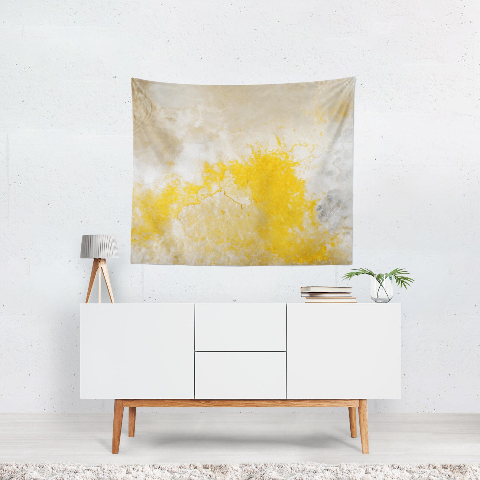 Abstract Mineral Wall Tapestry, Neutral Gift, Neutral Wall Hanging ...