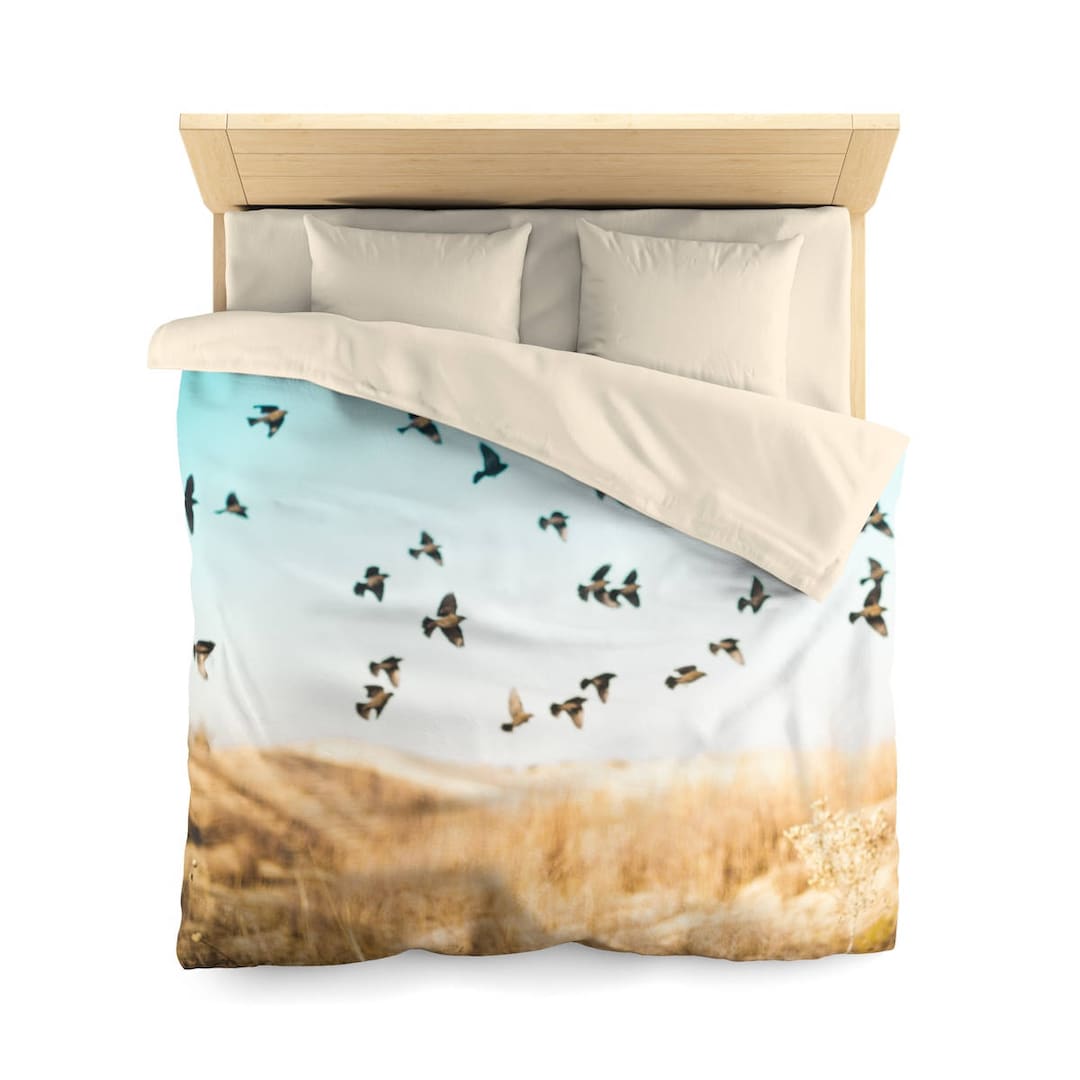 Custom Listing for Skyler, Birds Duvet Cover and Two Standard Shams - Etsy
