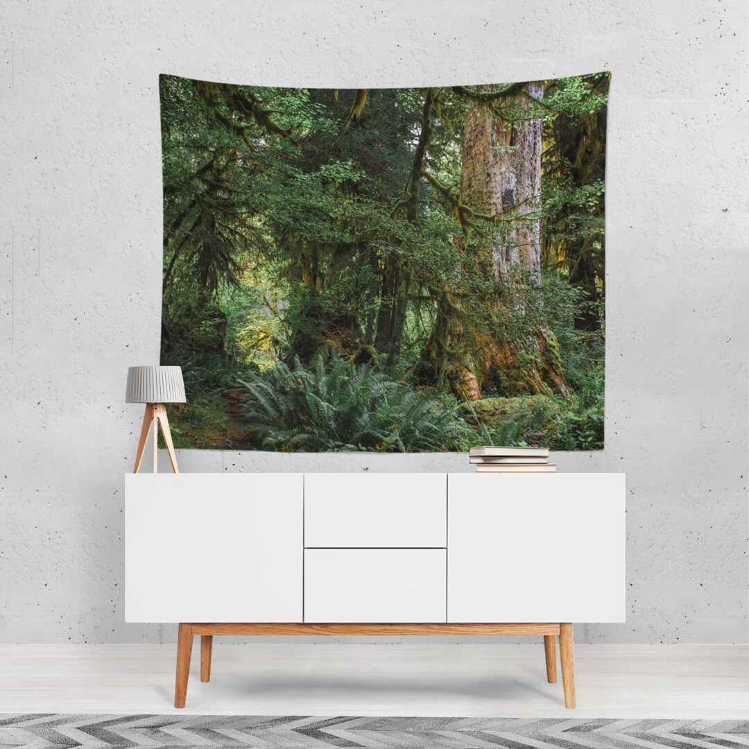 Rainforest Tapestry, Olympic Peninsula Nature Wall Hanging - Etsy