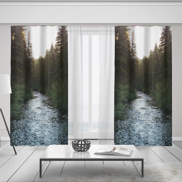 Pine Tree Curtains - Etsy
