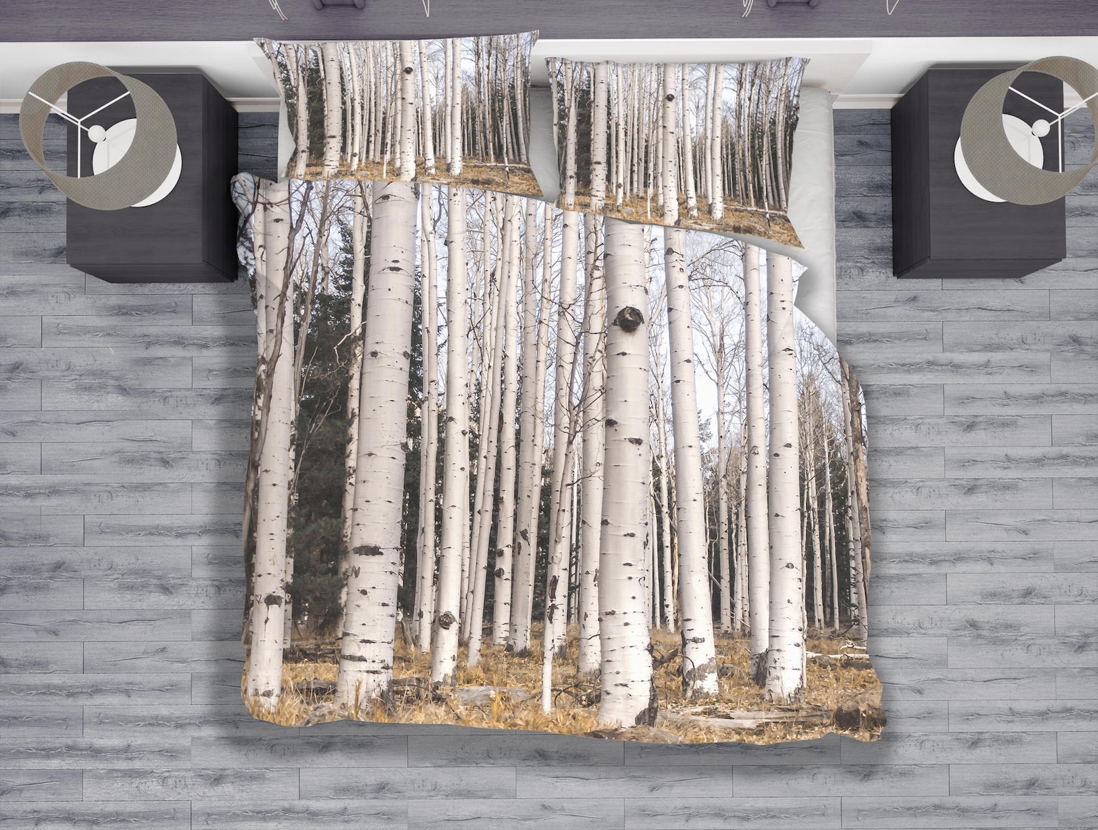 Birch Trees Duvet Cover Twin Queen Nature Bedding Forest | Etsy Canada