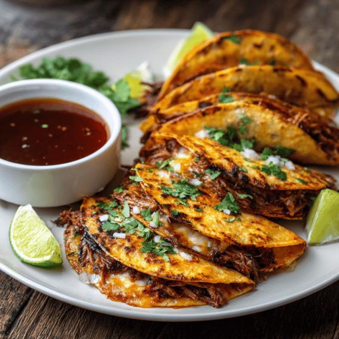 Birria Tacos Recipe: Crispy, Juicy, Cheese Filled Mexican Street Tacos ...