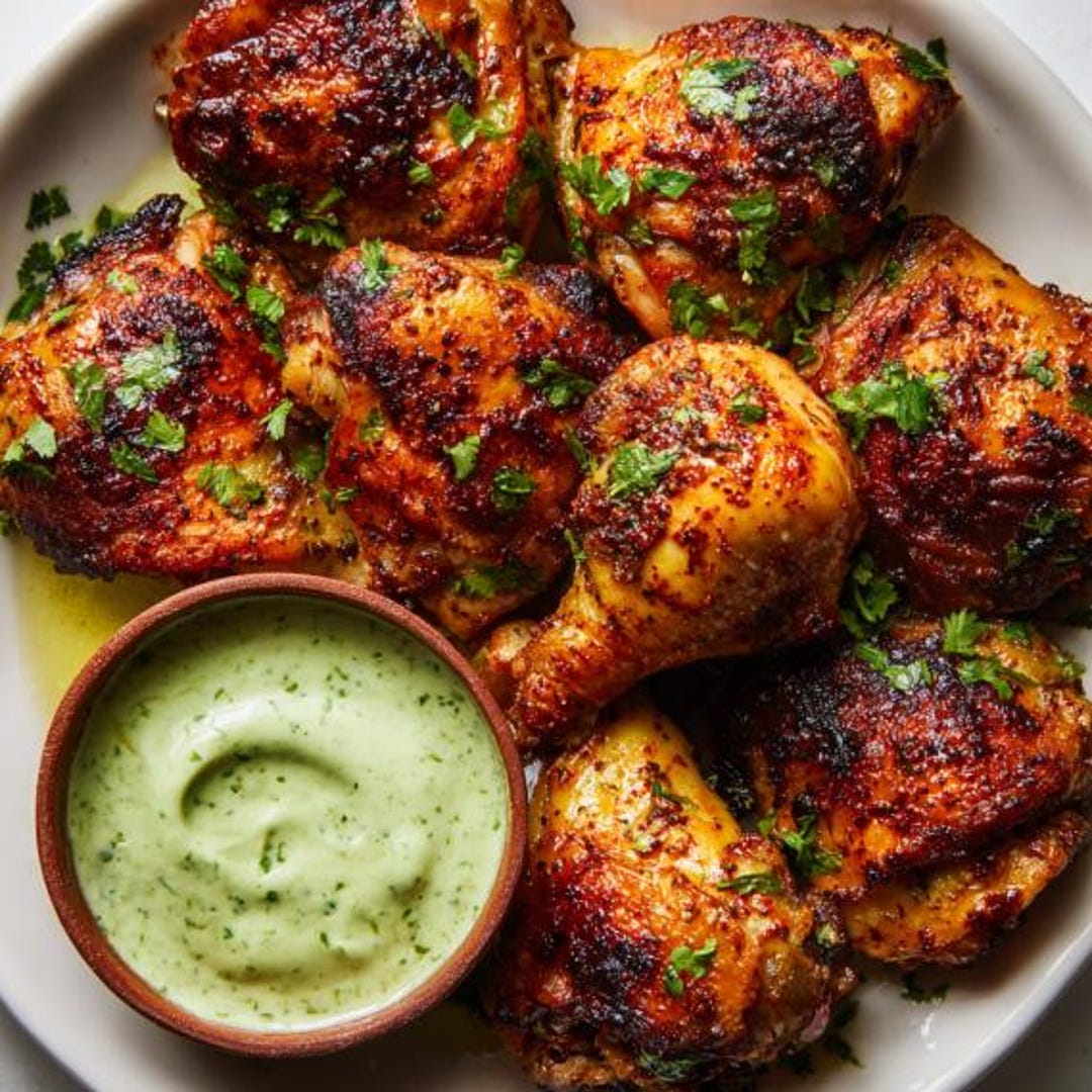 Peruvian Chicken Recipe: Smoky Garlic-lime Marinade With Aji Verde ...