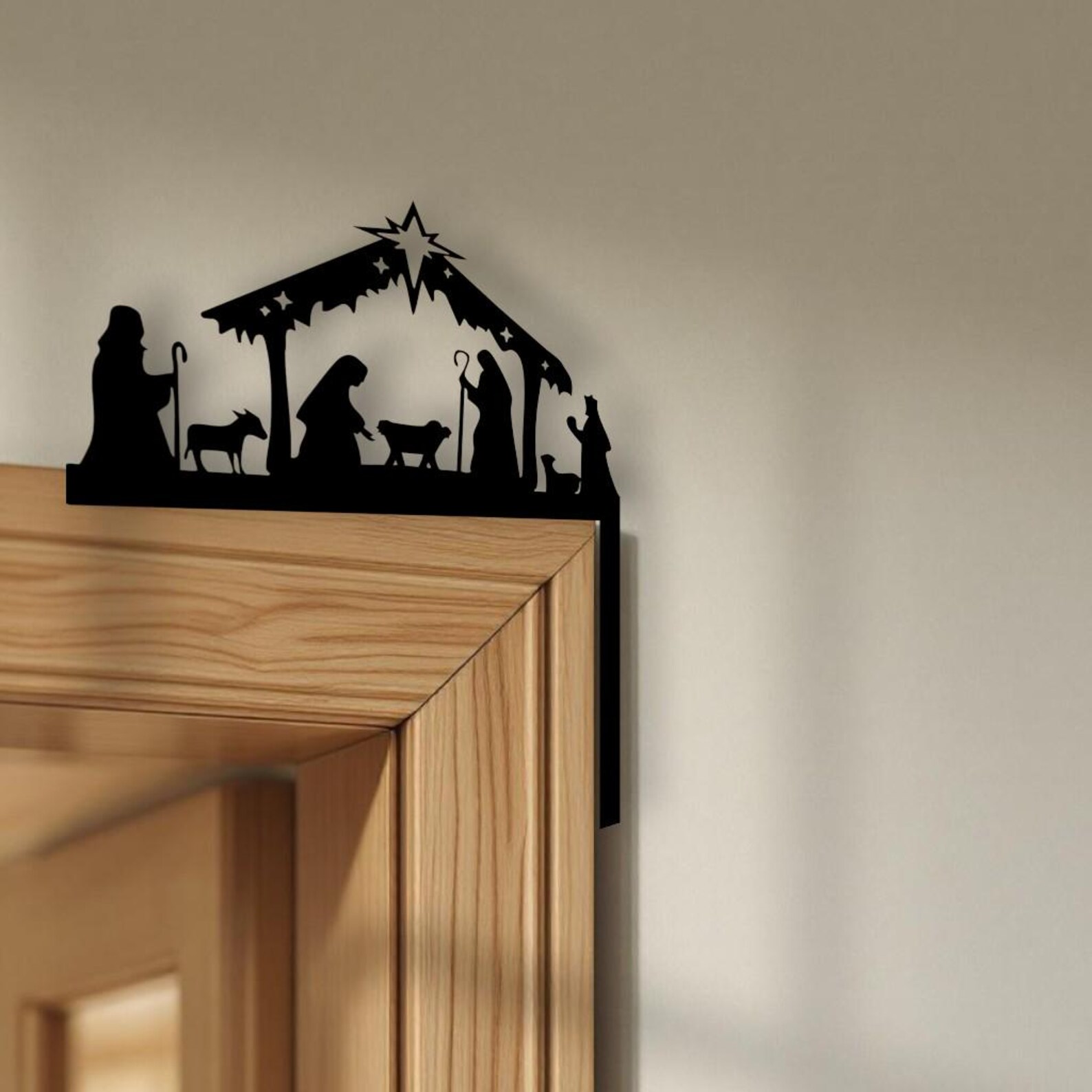Santa’s Helpful Elves Metal Door Topper, Christmas Door Frame ...
