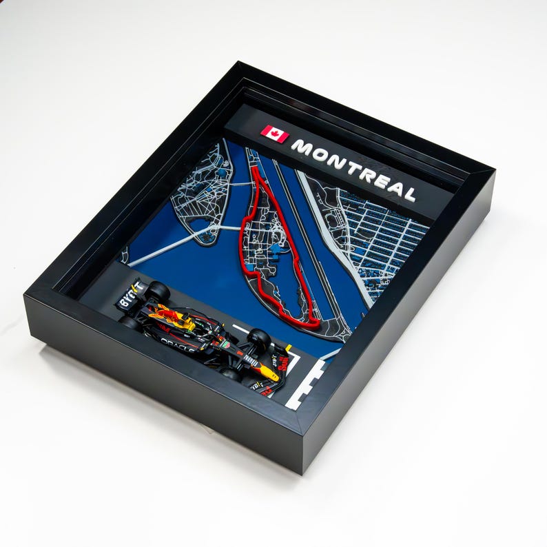 3D Printed Montreal Race Track Display With Diecast Car | Motorsport ...