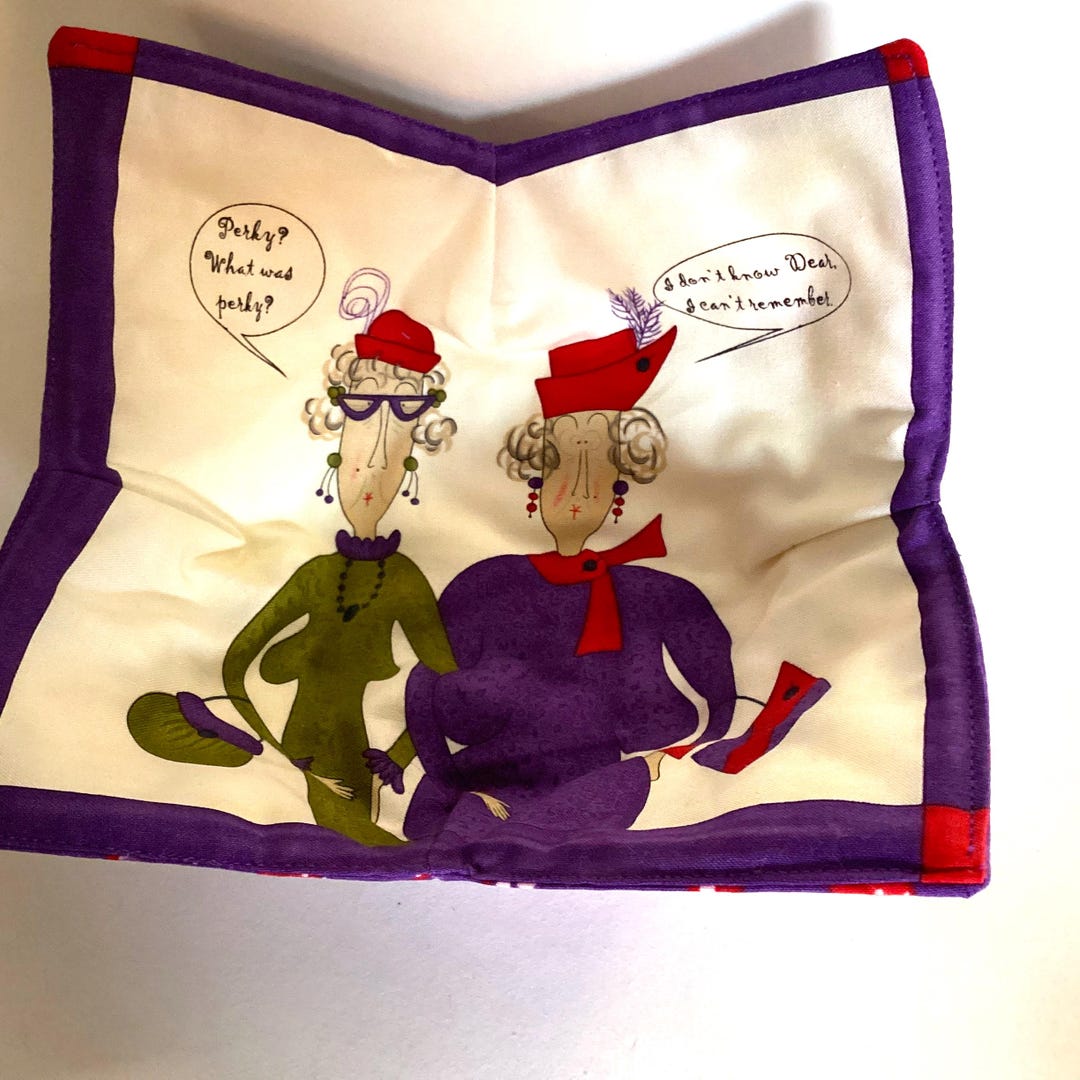 Bowl Cozy Microwave Safe, Machine Washable, Purple Hat Society Print - Etsy