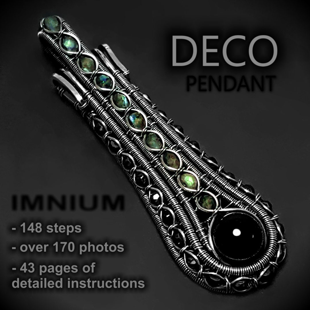 Deco Pendant Wire Wrapped Tutorial - Very Detailed Step by Step ...