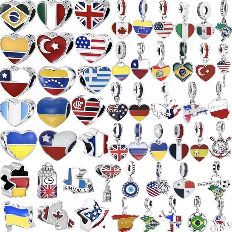 Flag Charms - Etsy
