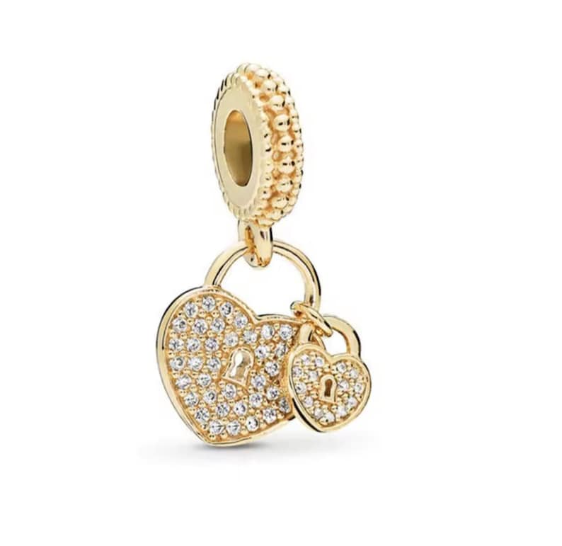 Gold Plated Pandora Style Charms - Dangle & Spacer Beads for European ...