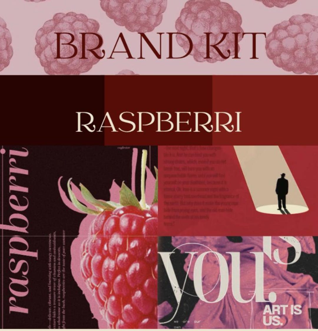 Brand KIT - Raspberry Digital File - Etsy