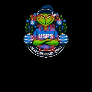 Grinch USPS United States Postal Service Digital SVG Only - Etsy