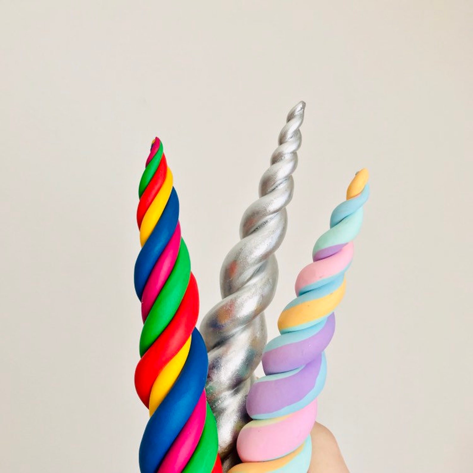 The Magical Unicorn Horn Crown in Crystal Aurora White - Etsy Israel