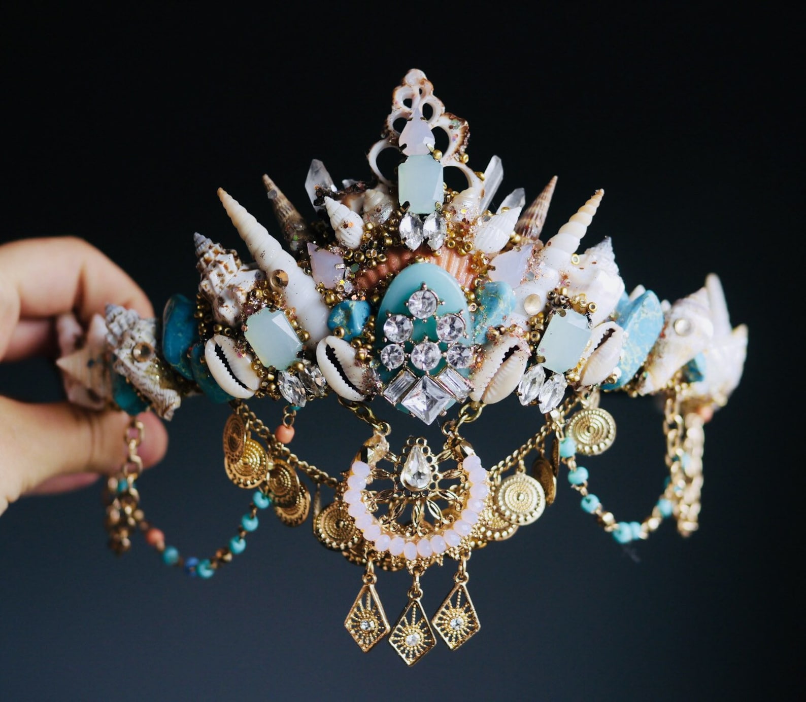 The Princess of the Ocean Crown Mermaid Crown Shell Crown - Etsy