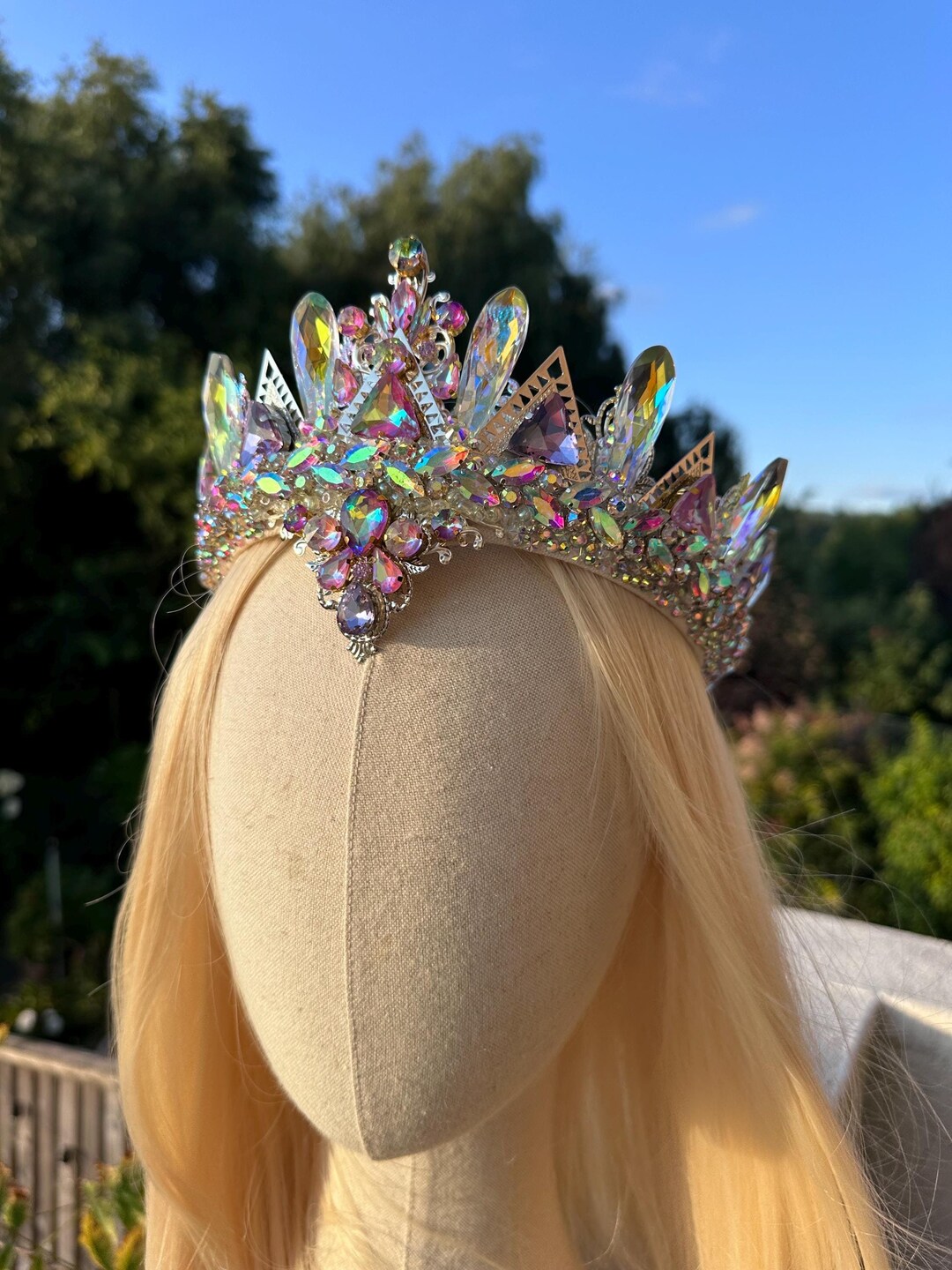 The Celestine Mermaid / Merman Crown - Crystal Crown - Shell Crown ...