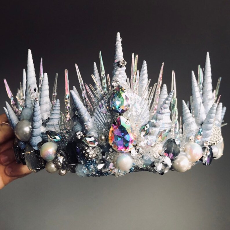 The Snow Queen Mermaid Crown Elsa Crown Ice Crown - Etsy