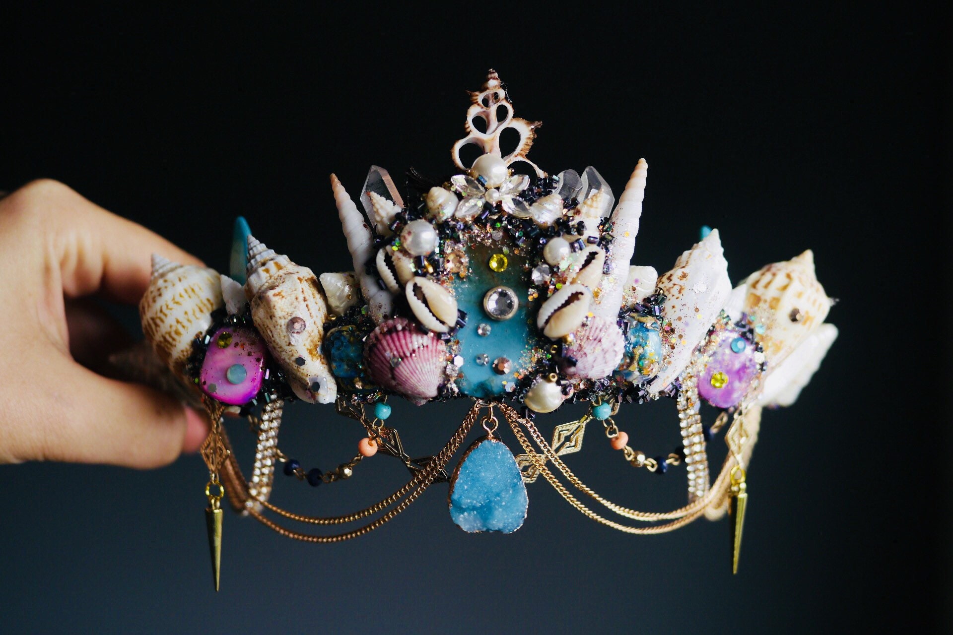 The Princess of the Ocean Crown Mermaid Crown Shell Crown | Etsy