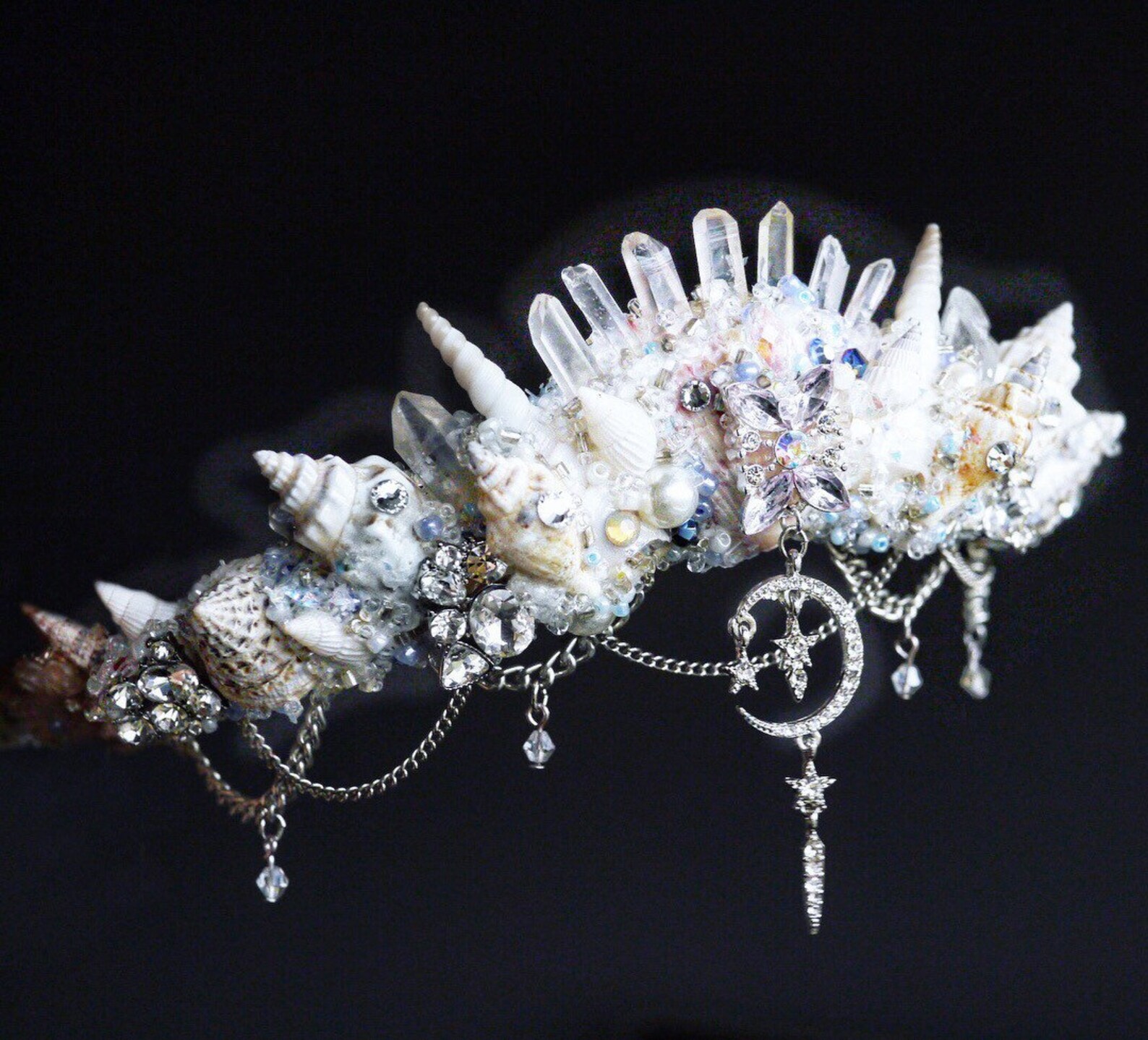Crystal Crown - the Crystal Moonshine Mermaid Crown / Headband ...