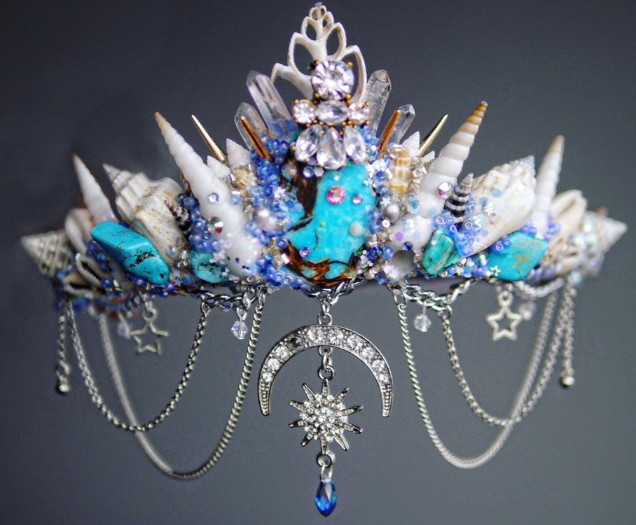 The Princess of the Ocean Crown Mermaid Crown Shell Crown - Etsy UK