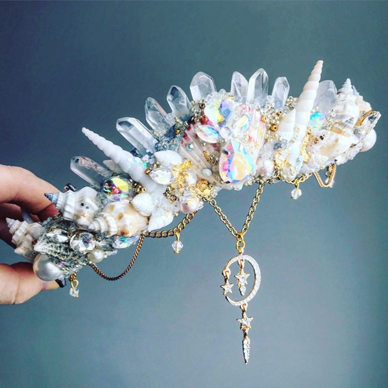 Crystal Crown - the Crystal Moonshine Mermaid Crown / Headband ...