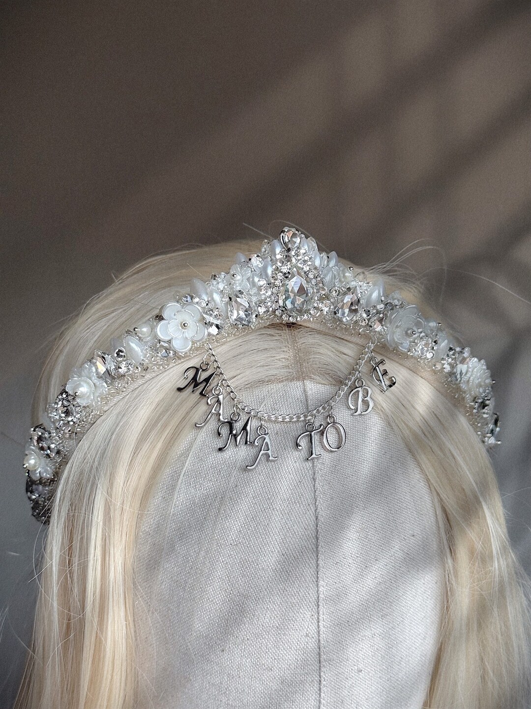 The Mama to Be Crystal Crown Baby Shower Crown Crystal Crown pregnancy ...