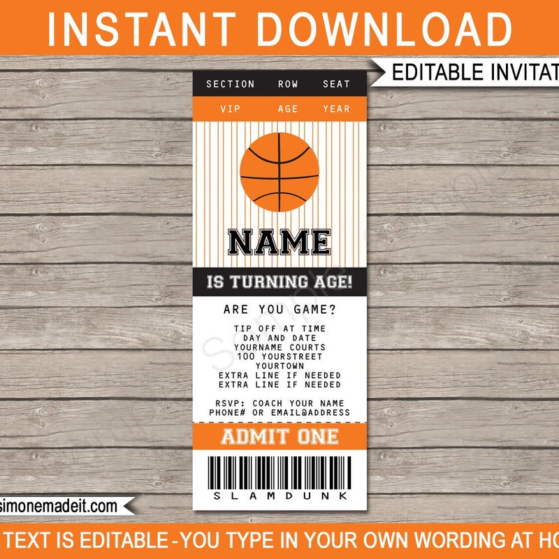 March Madness Invitations - Etsy