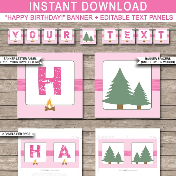 Girls Camp Theme - Etsy