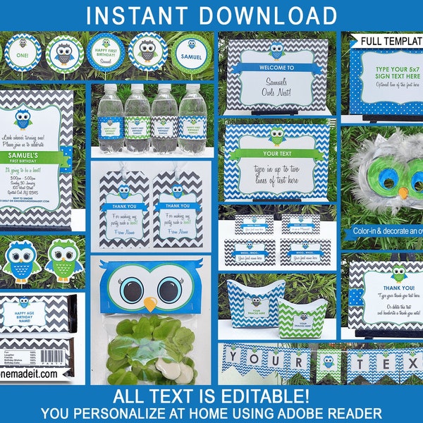 Owl Party Decoration - Etsy