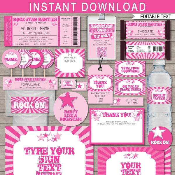 Rock Star Party - Etsy