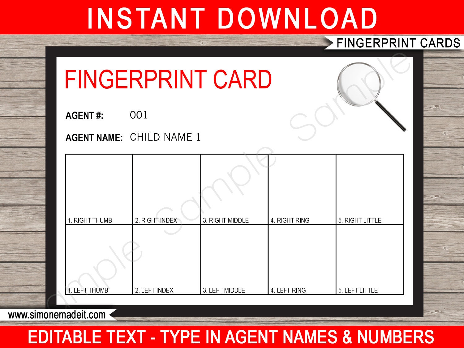 Spy Id Card Template