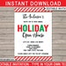 Holiday Party Invitations Template Printable Invites INSTANT DOWNLOAD ...