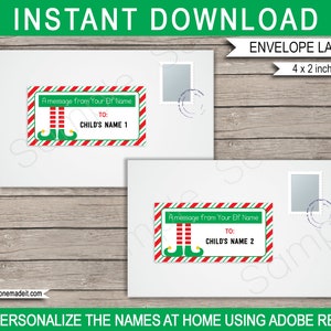 Elf Letter Kit Templates BIG BUNDLE Elf Mail Report Card Secret Message ...