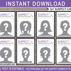 Spy Theme Party Template Bundle + Invitations - Printable Secret Agent ...