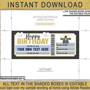Arcade Game Gift Certificate Template - Printable Birthday Video Game ...