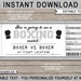 Printable Editable Boxing Gift Ticket Surprise Boxing Match Fight ...