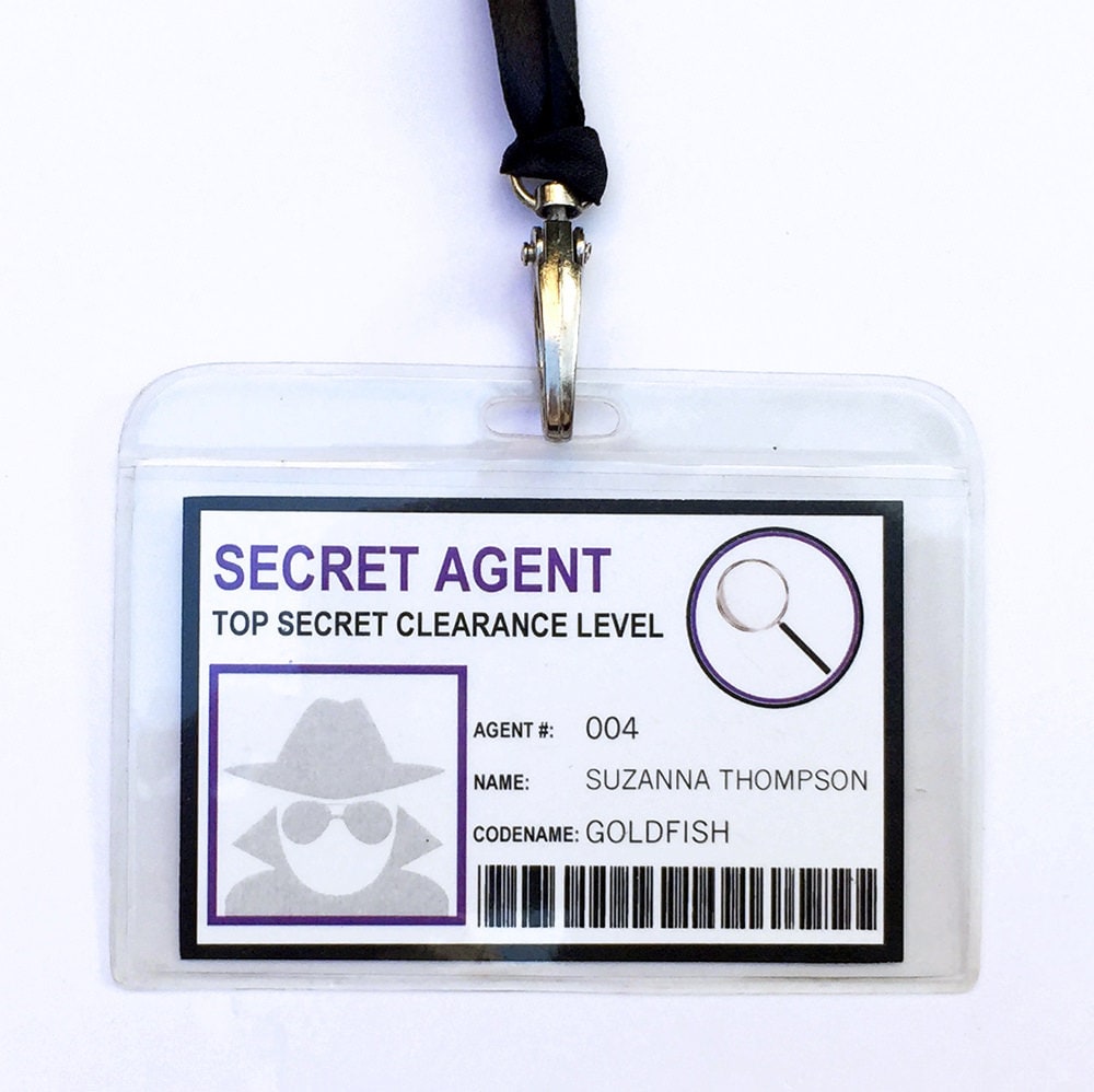 Spy Birthday Party Printables Secret Agent Badge Printable - Etsy Nederland