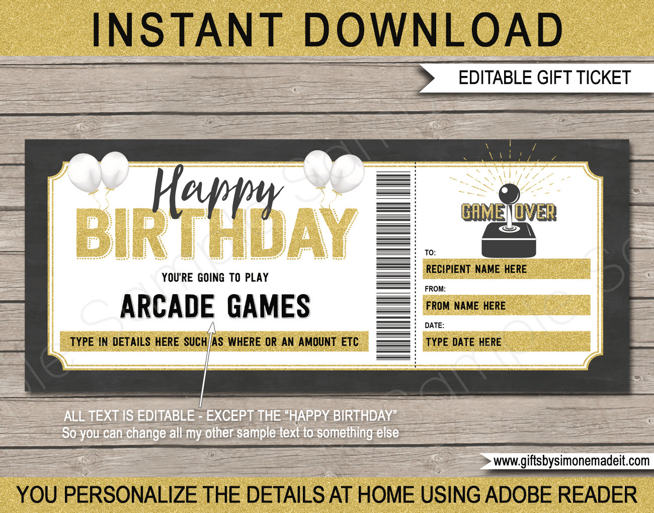 Sample Gift Certificate Template
